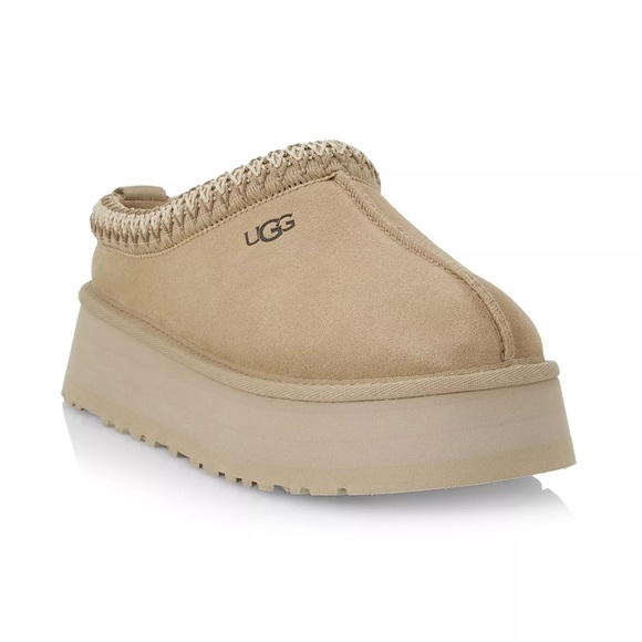 UGG | Shoes | Nwt Ugg Tazz Suede Platform Slippers In Mustard Seed | Poshmark